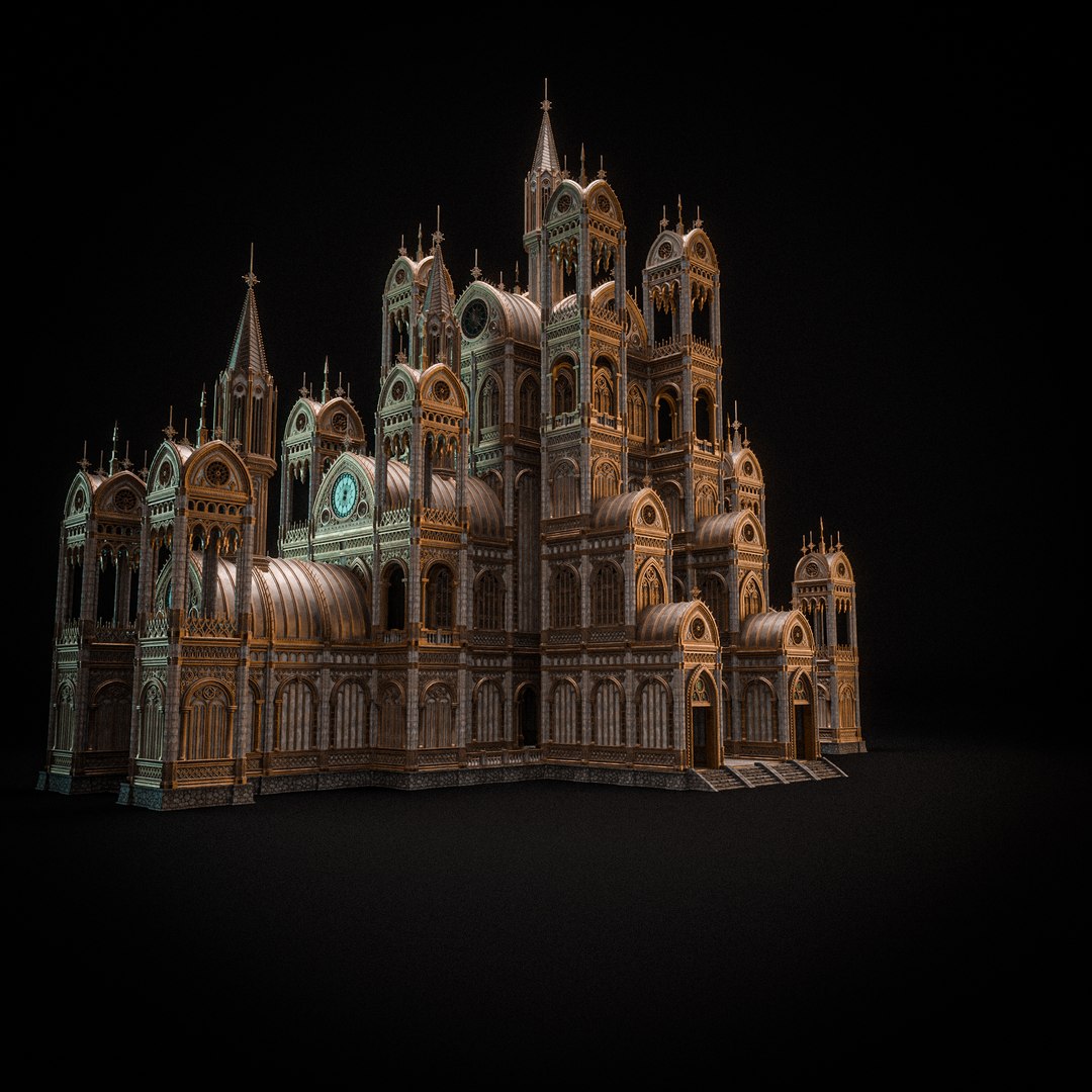 GOTHIC MODULAR BUILDING 9 3D - TurboSquid 2315119