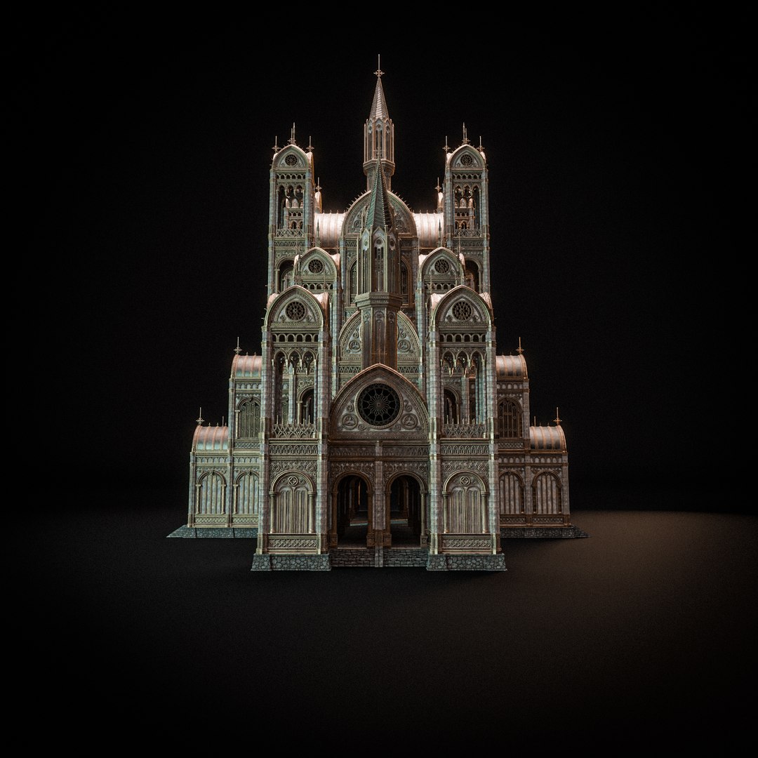 GOTHIC MODULAR BUILDING 9 3D - TurboSquid 2315119