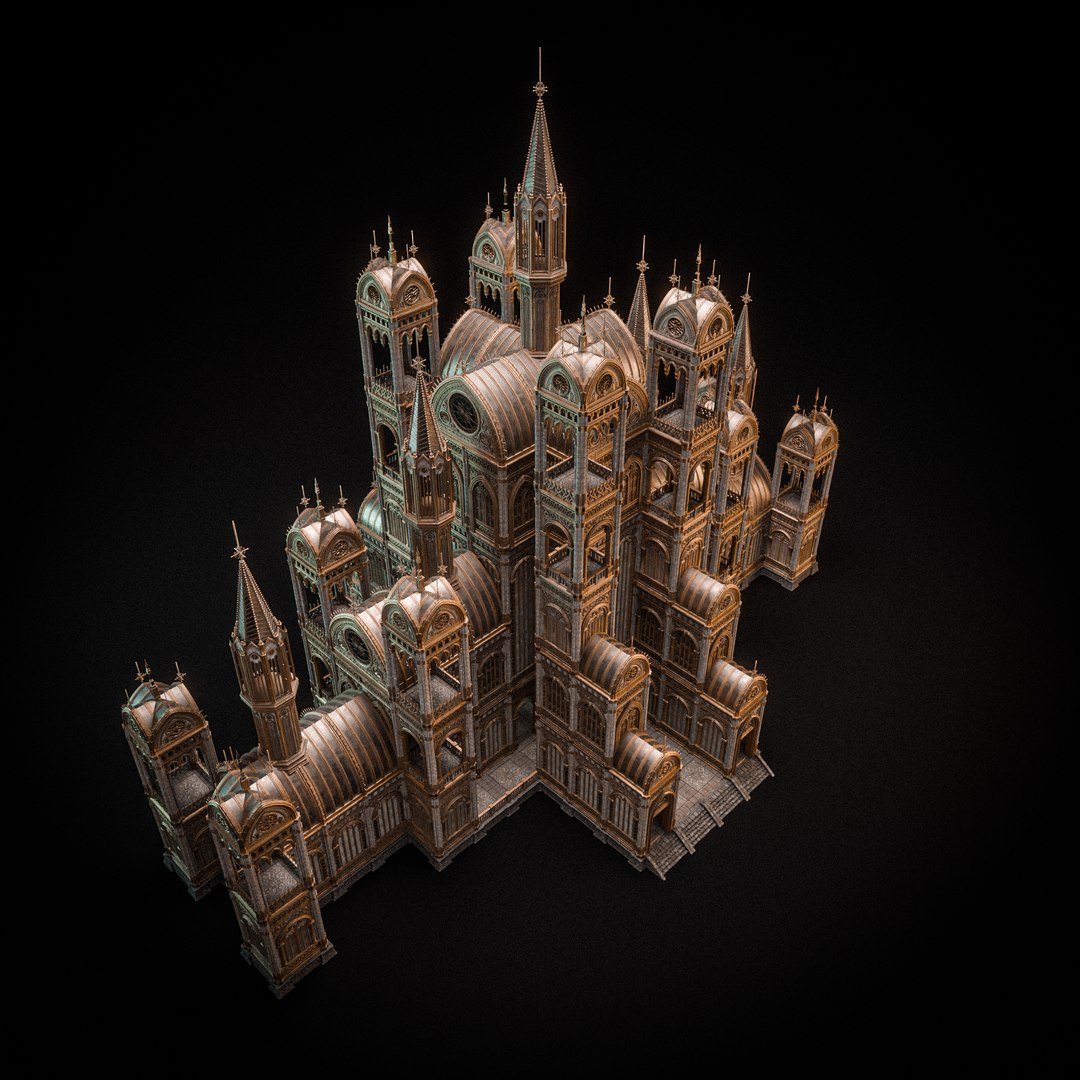 GOTHIC MODULAR BUILDING 9 3D - TurboSquid 2315119