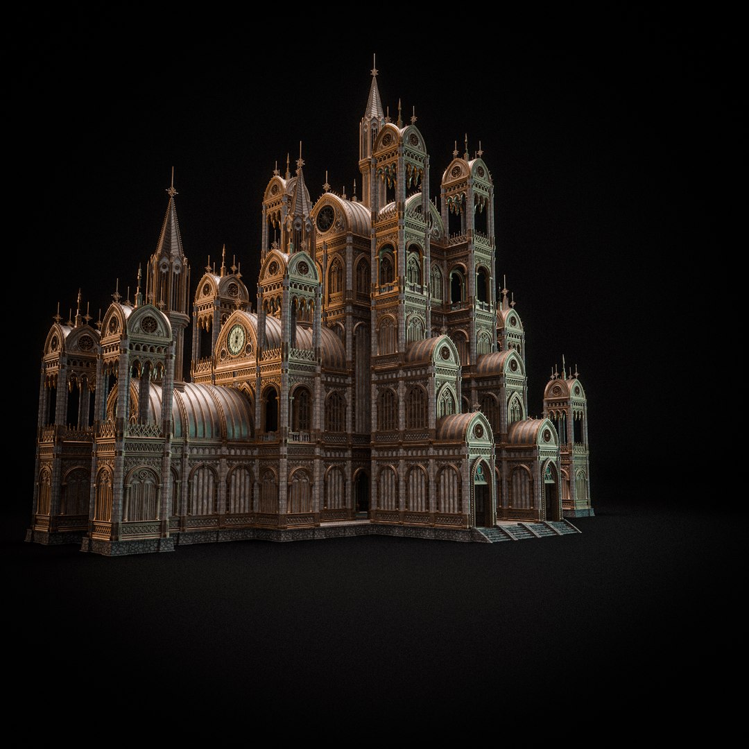 GOTHIC MODULAR BUILDING 9 3D - TurboSquid 2315119