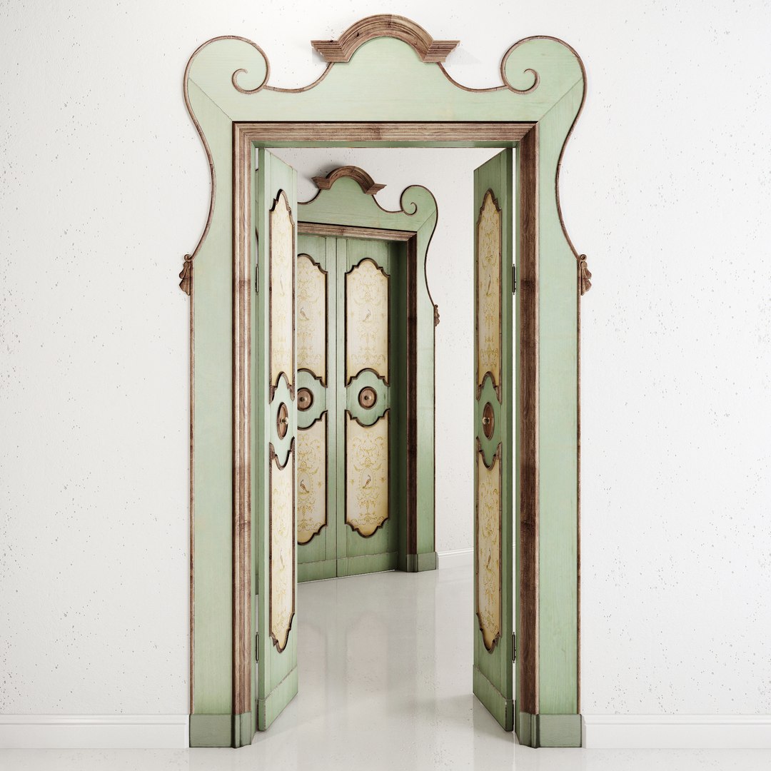 Old Classic Door Model - TurboSquid 1456158