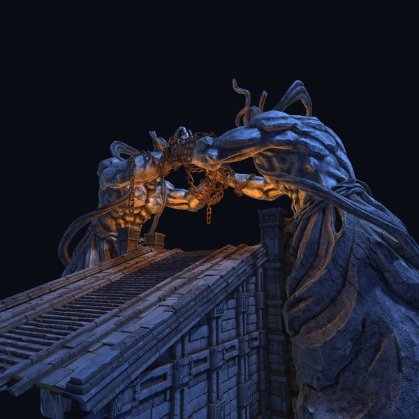 Giant gate 3D model - TurboSquid 1592556