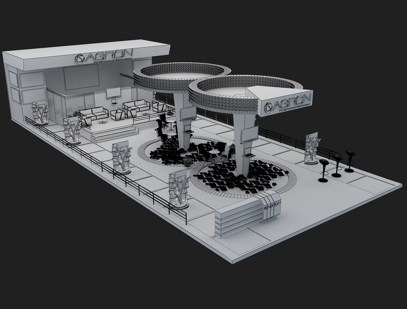 3D Booth Exhibition Stand C7 - TurboSquid 1772543