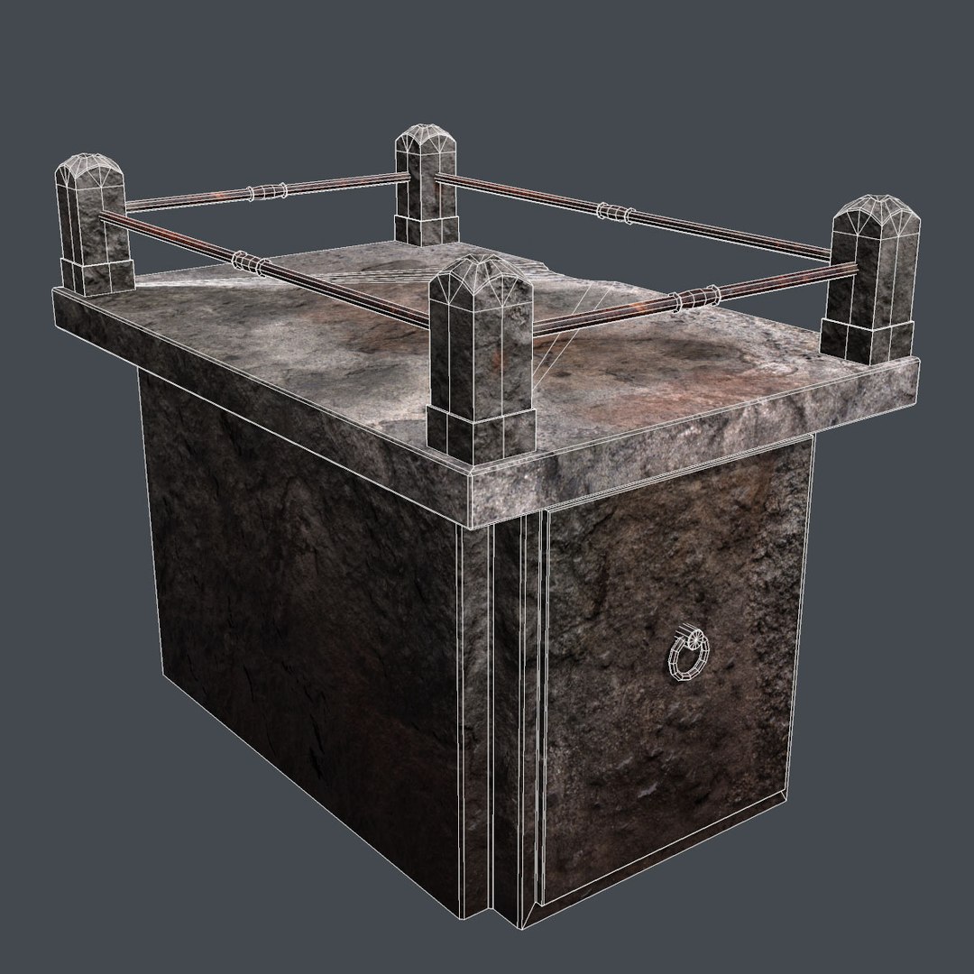 3d model gravestone ready unity