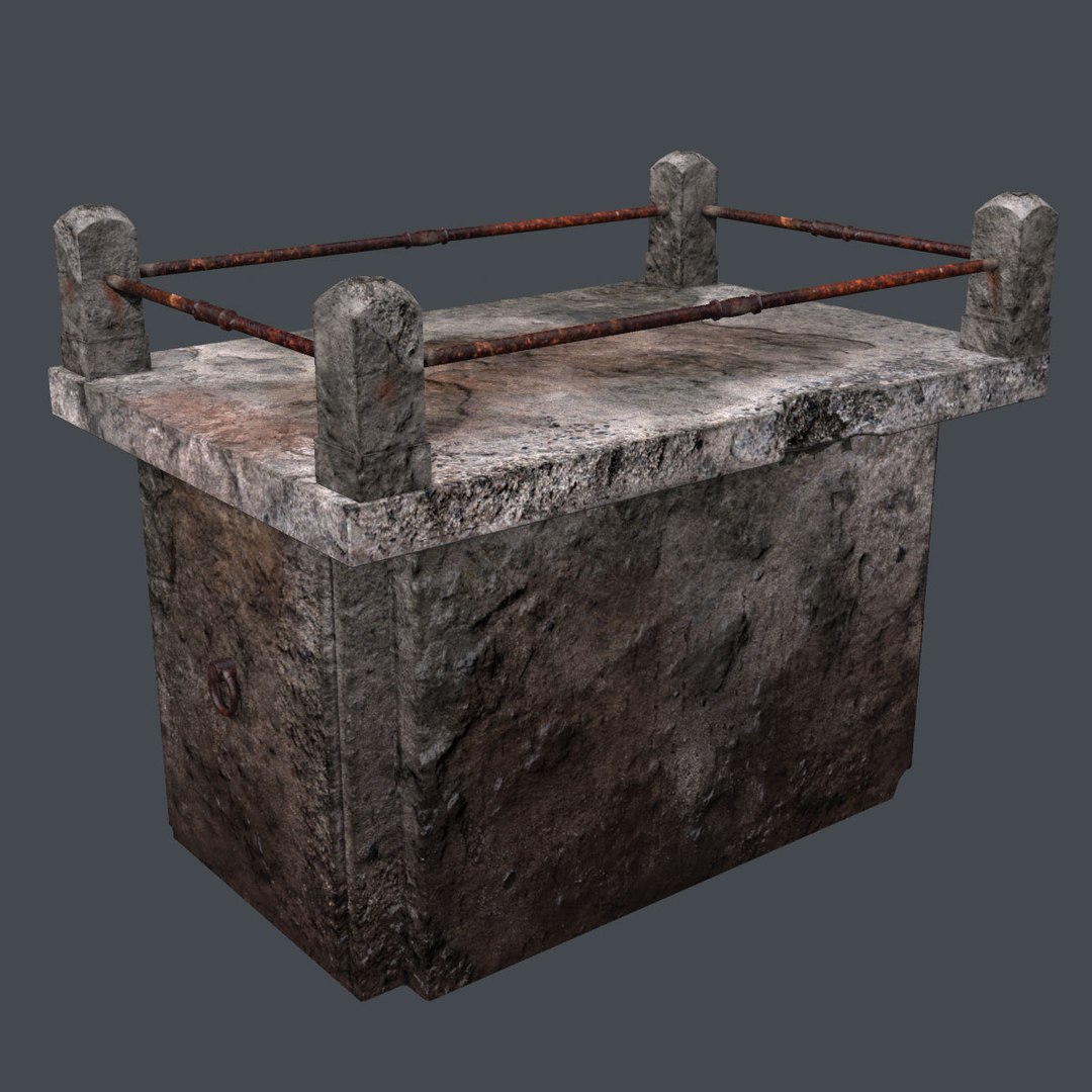 3d model gravestone ready unity