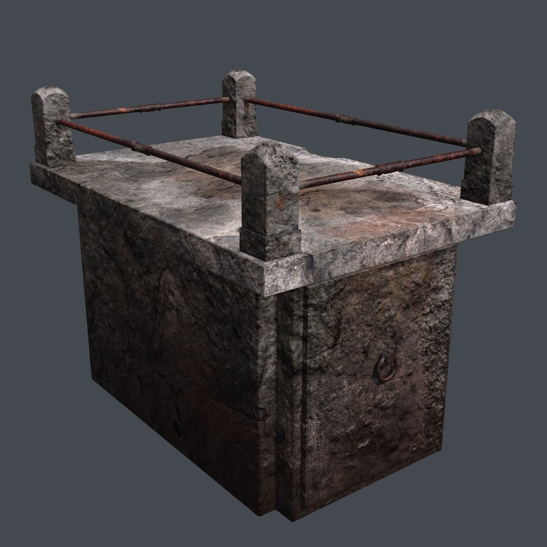 3d model gravestone ready unity