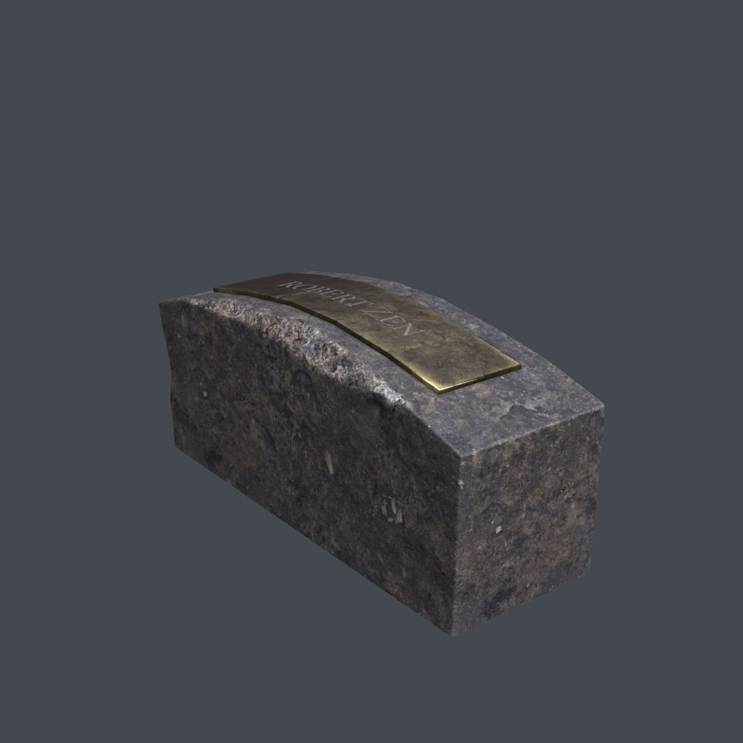 3d model gravestone ready unity