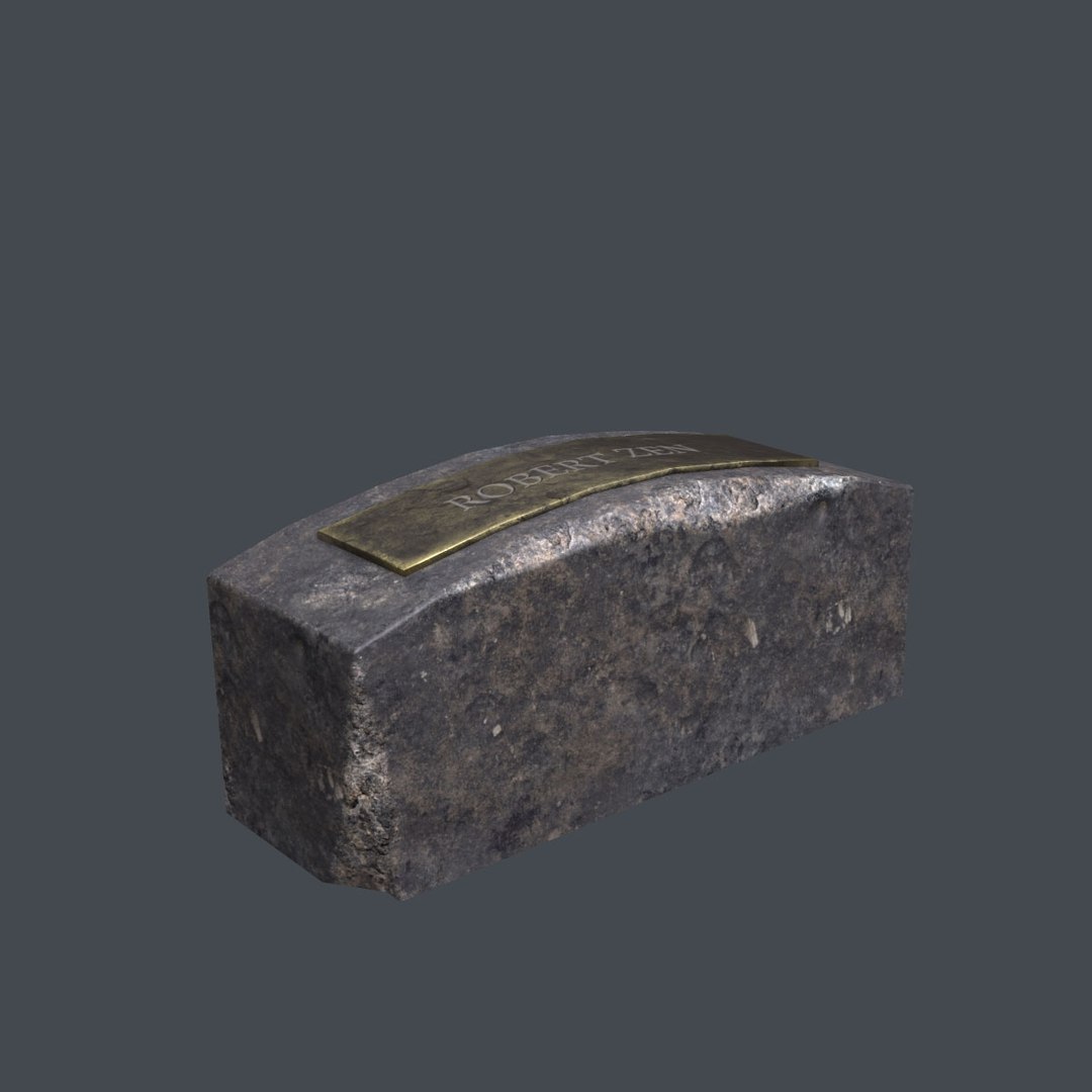 3d model gravestone ready unity