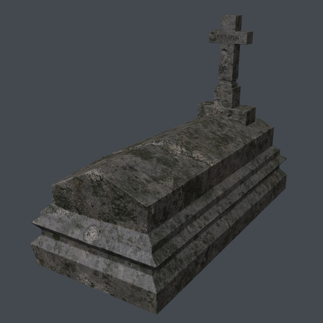 3d model gravestone ready unity