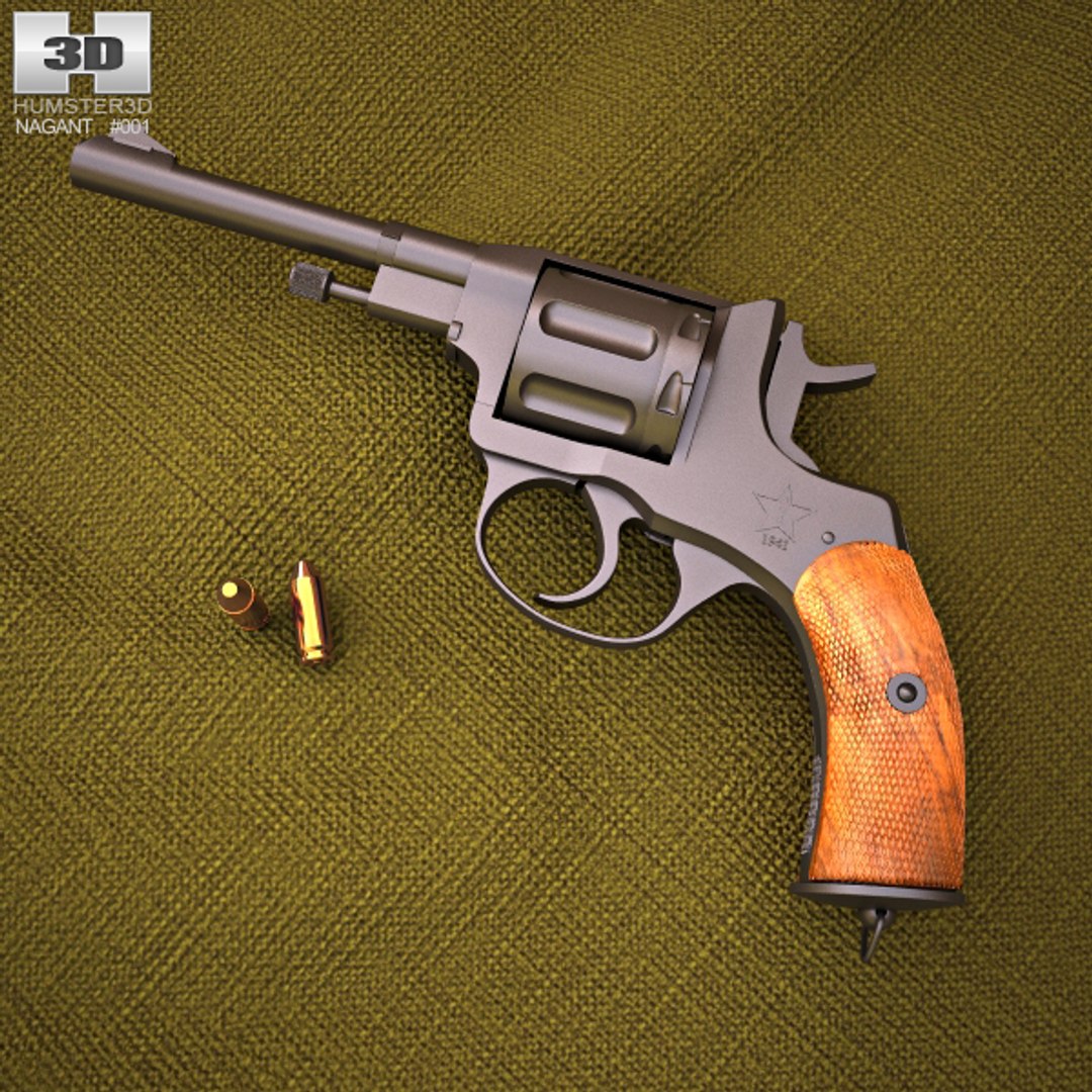 Nagant m1895 m 3D model - TurboSquid 1256083