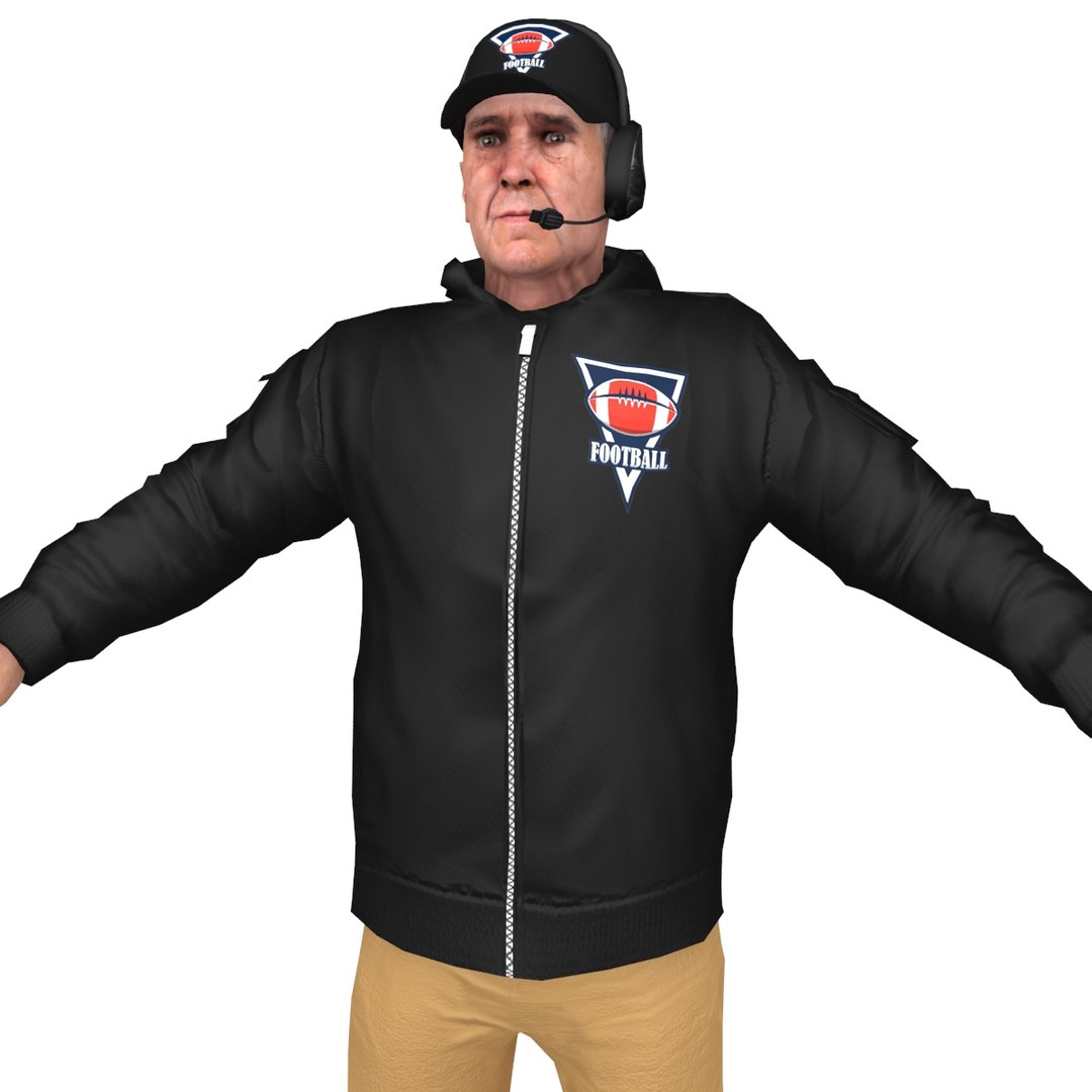 3D American Football Coach 1 - TurboSquid 1325660