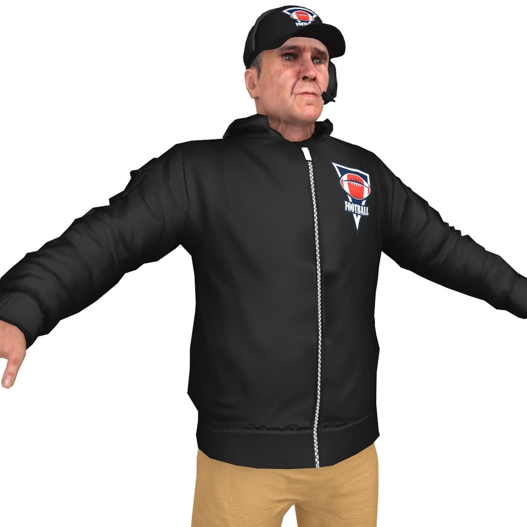 3D American Football Coach 1 - TurboSquid 1325660