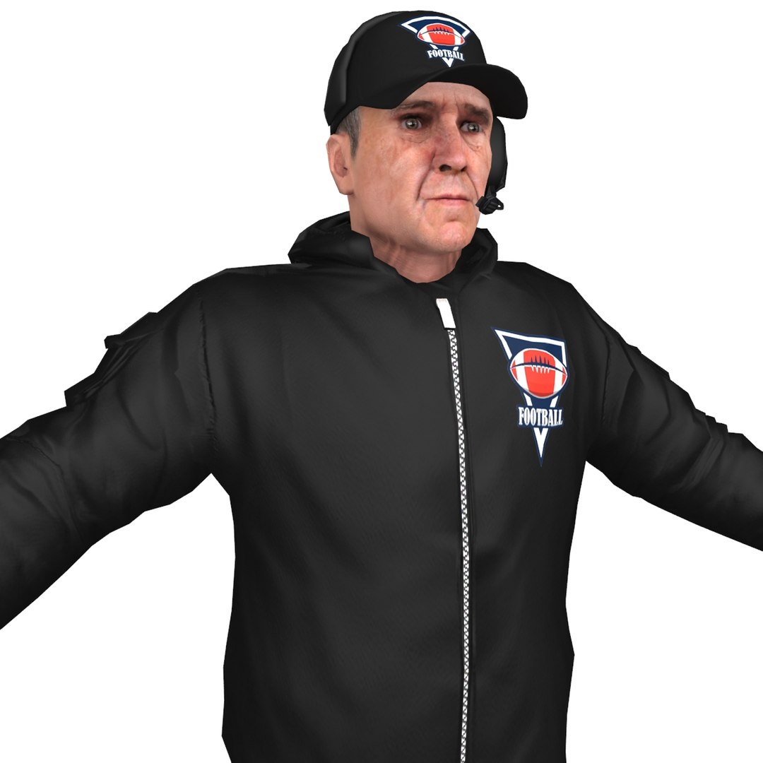 3D American Football Coach 1 - TurboSquid 1325660