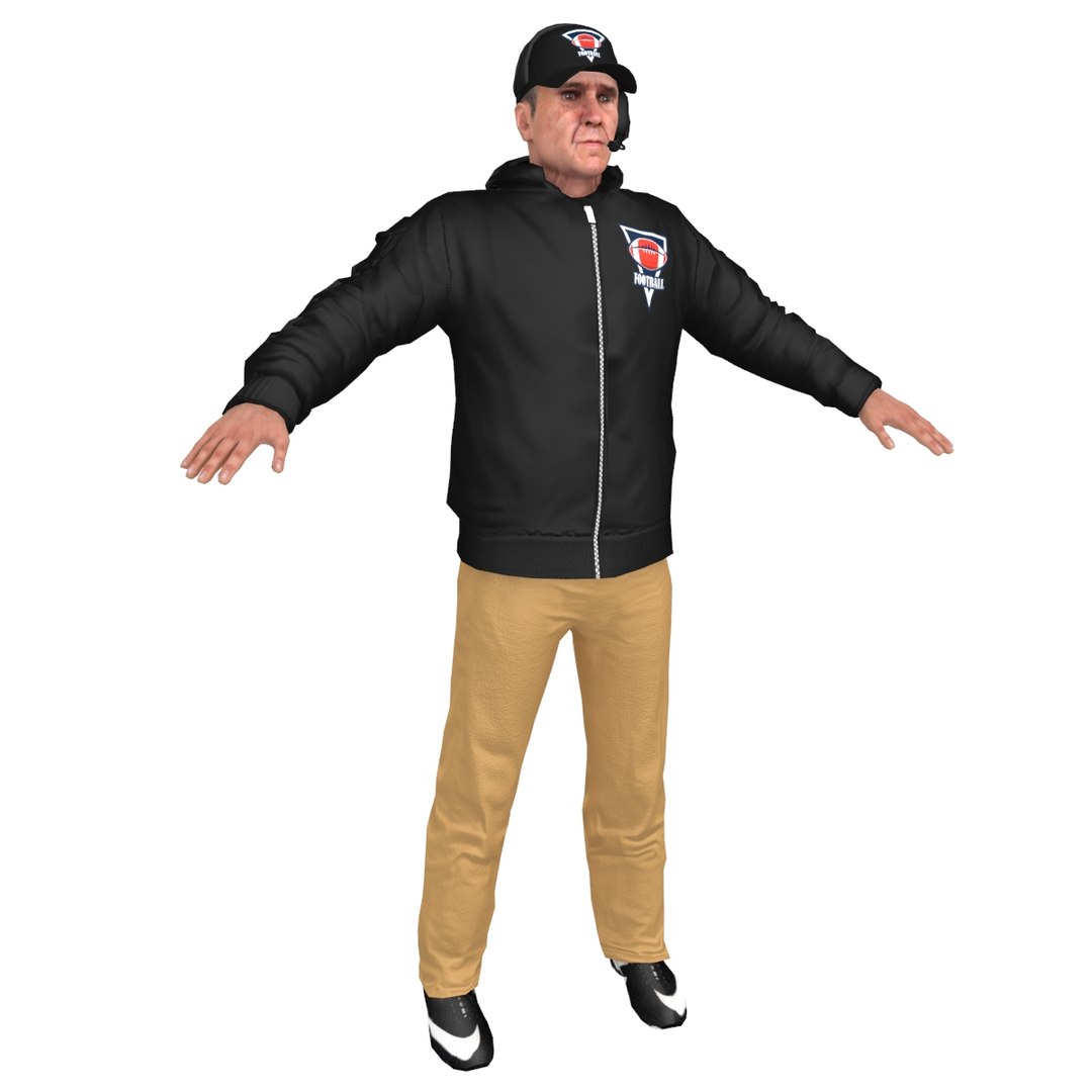 3D american football coach 1 - TurboSquid 1325660