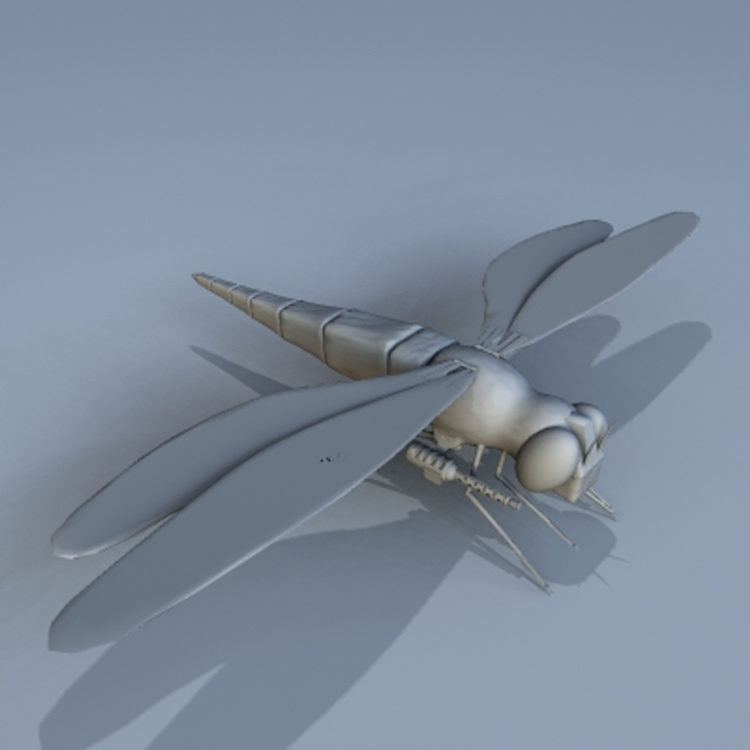 3ds max robotic dragonfly