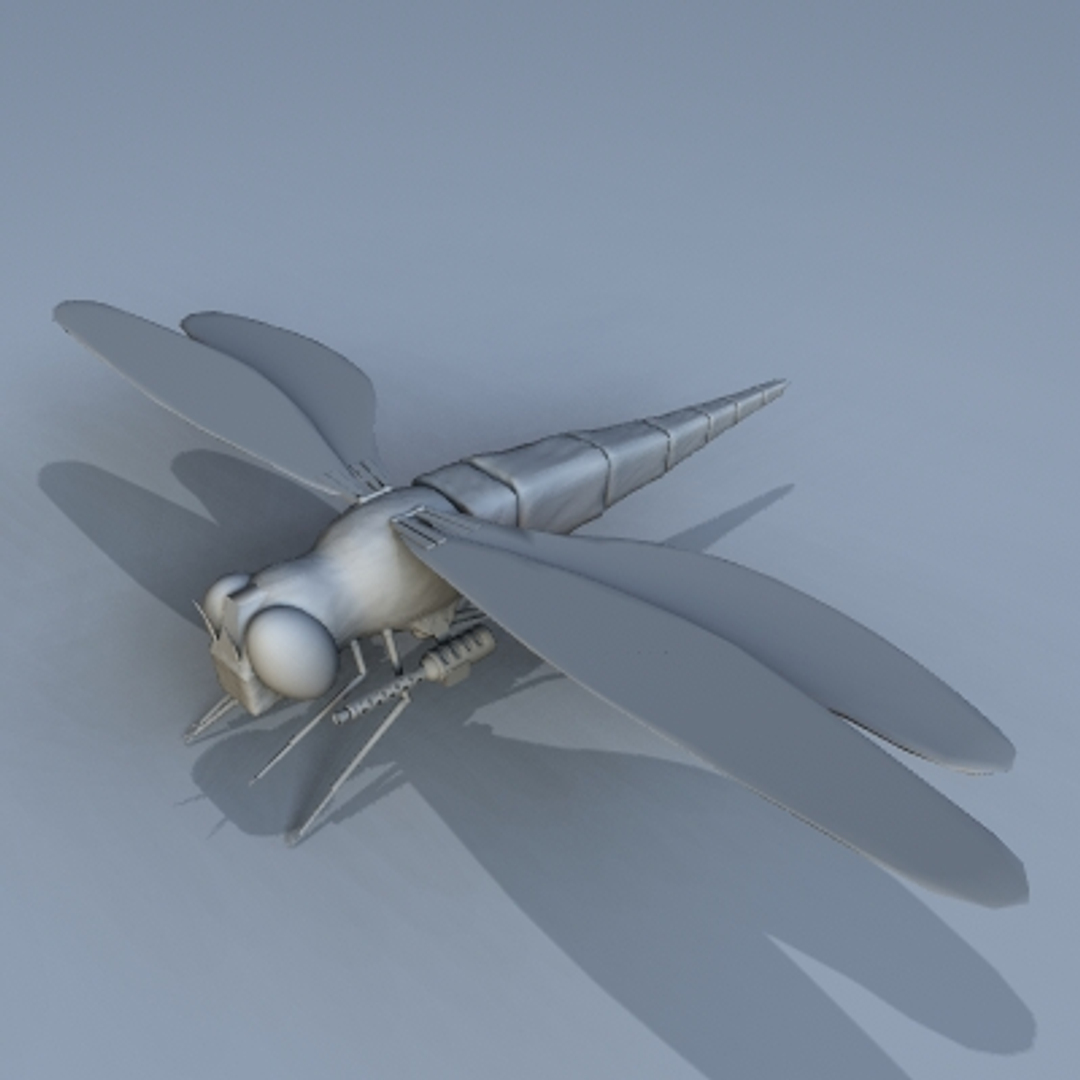 3ds max robotic dragonfly