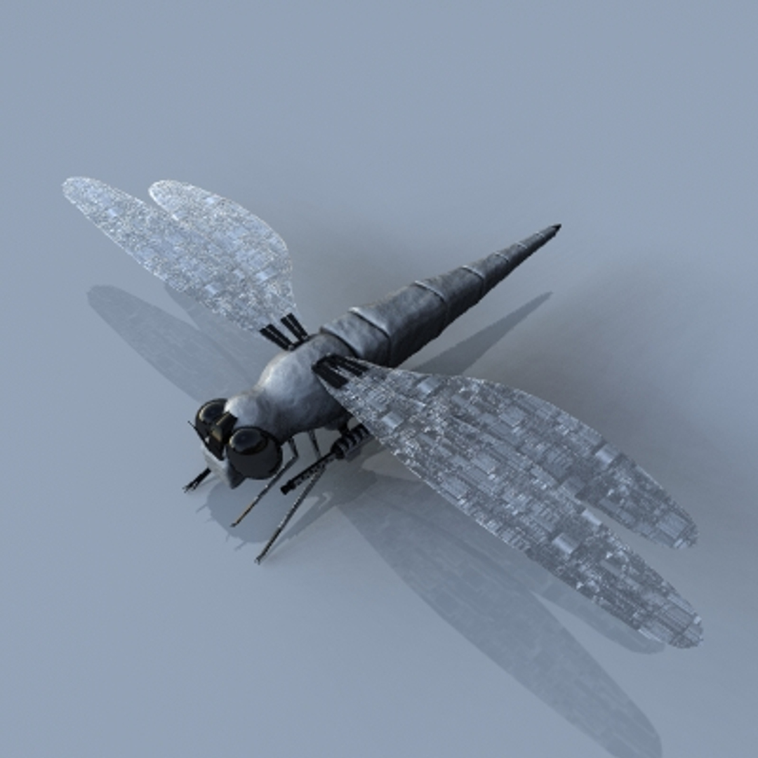 3ds max robotic dragonfly