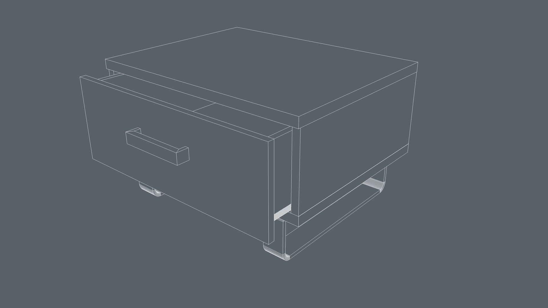 3D Bedside Table Model - TurboSquid 2393513