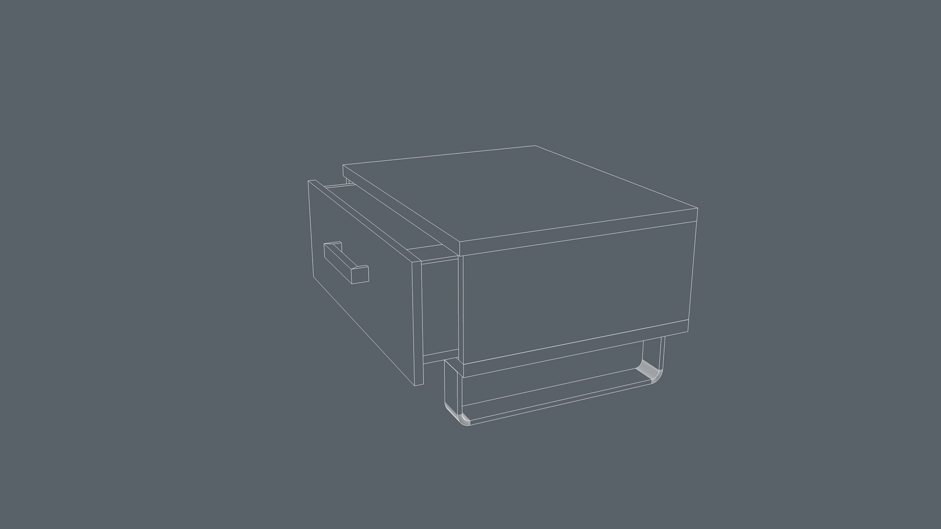 3D Bedside Table Model - TurboSquid 2393513