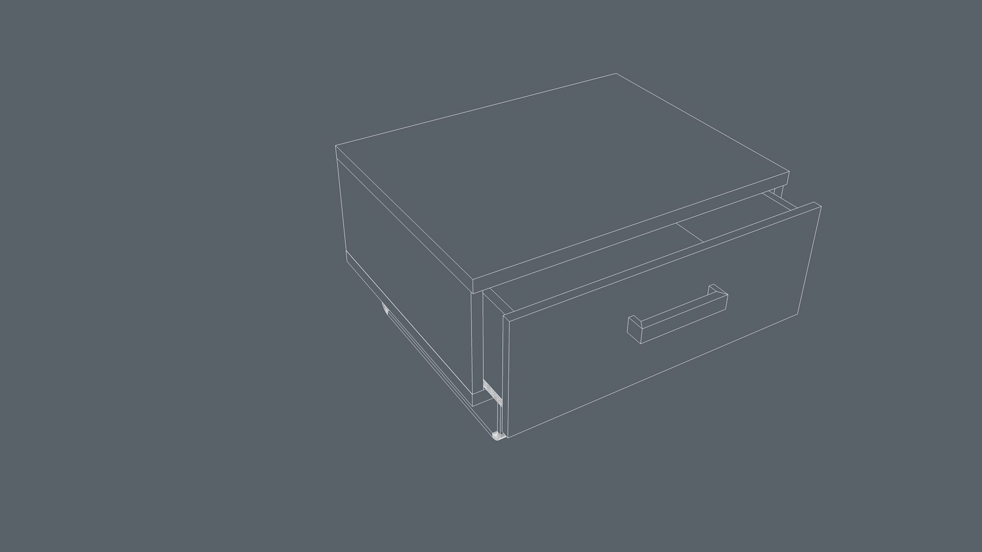3D Bedside Table Model - TurboSquid 2393513