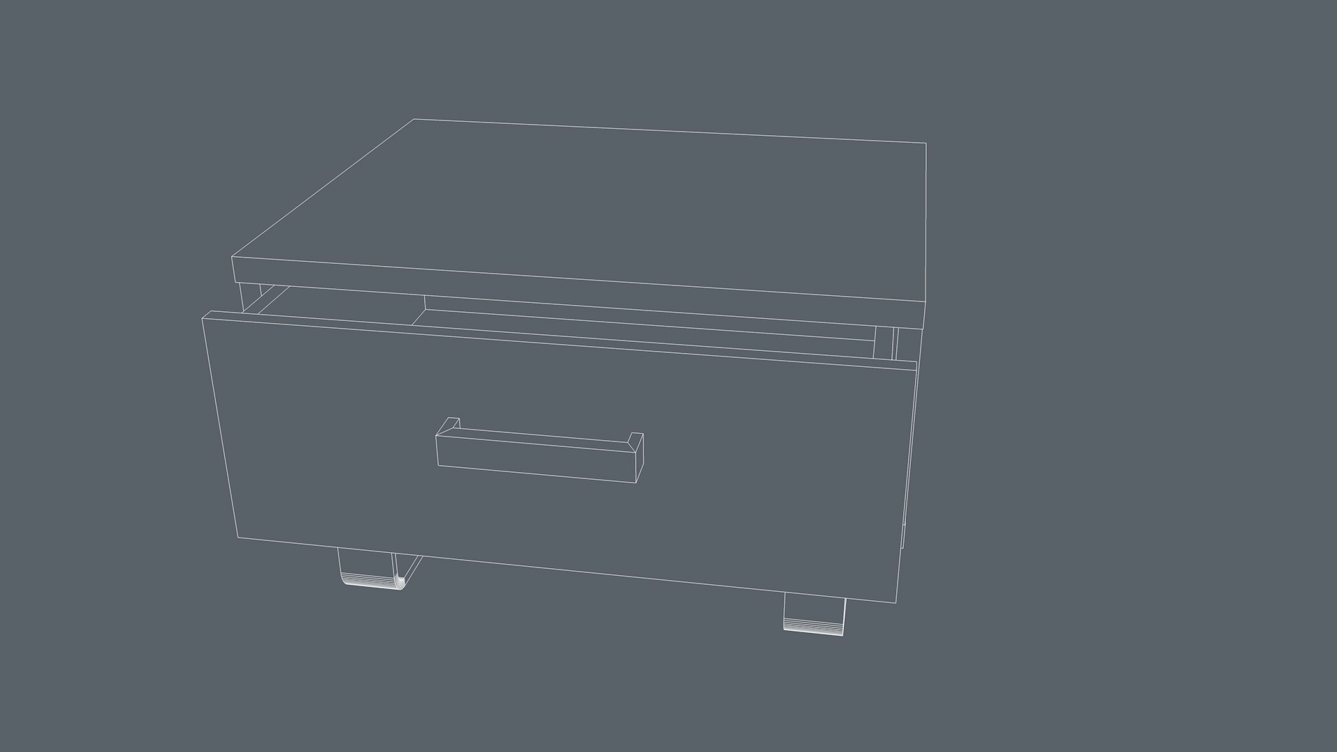 3D Bedside Table Model - TurboSquid 2393513