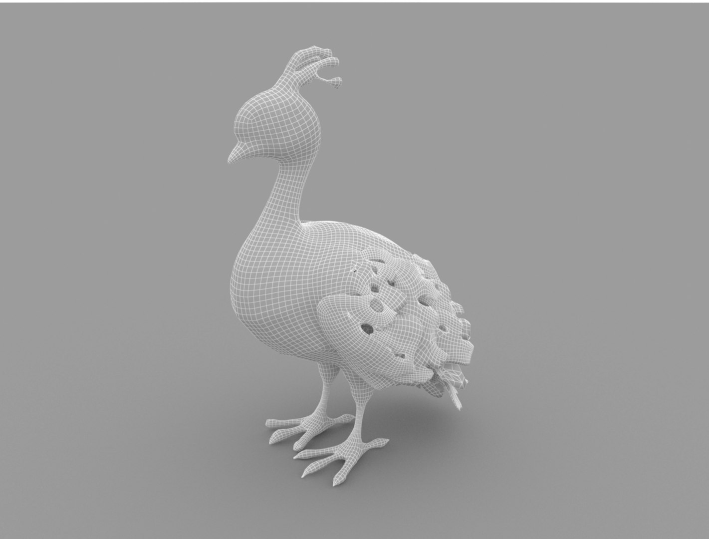3D Realistic Indian Peafowl 3D Model - TurboSquid 2338560