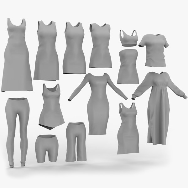 modelo 3d Colección Base Cloths Mesh - TurboSquid 1790456