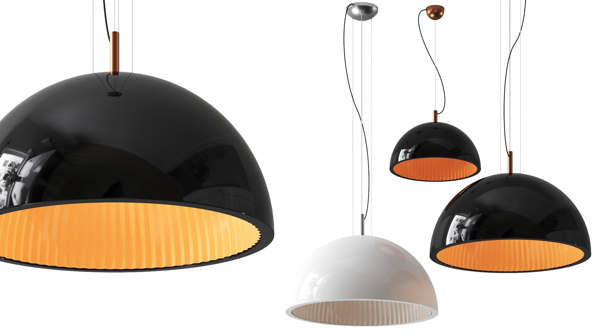 Umbrella By Leds C4 Pendant Lamp 3D Model - TurboSquid 1876657