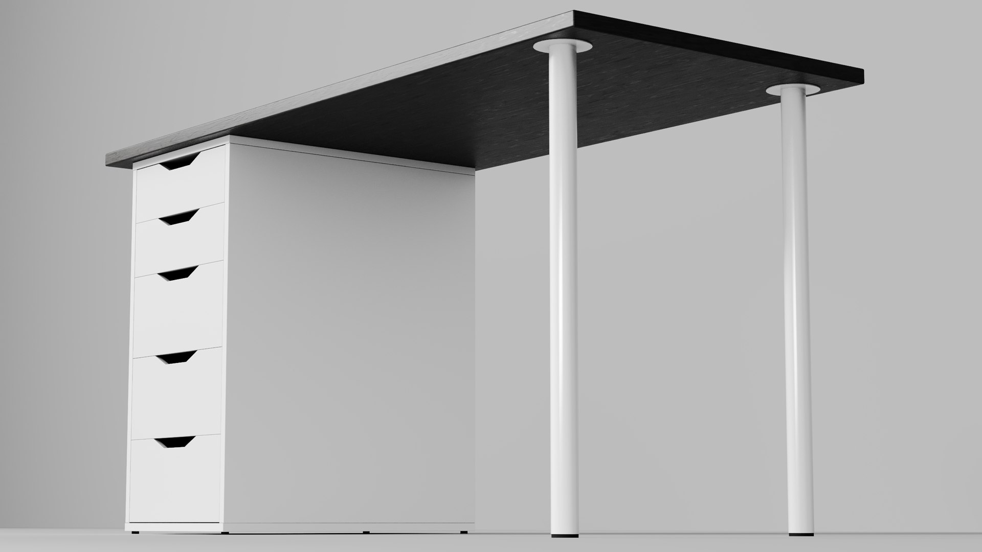 3D IKEA LAGKAPTEN ALEX Desk - TurboSquid 2001758