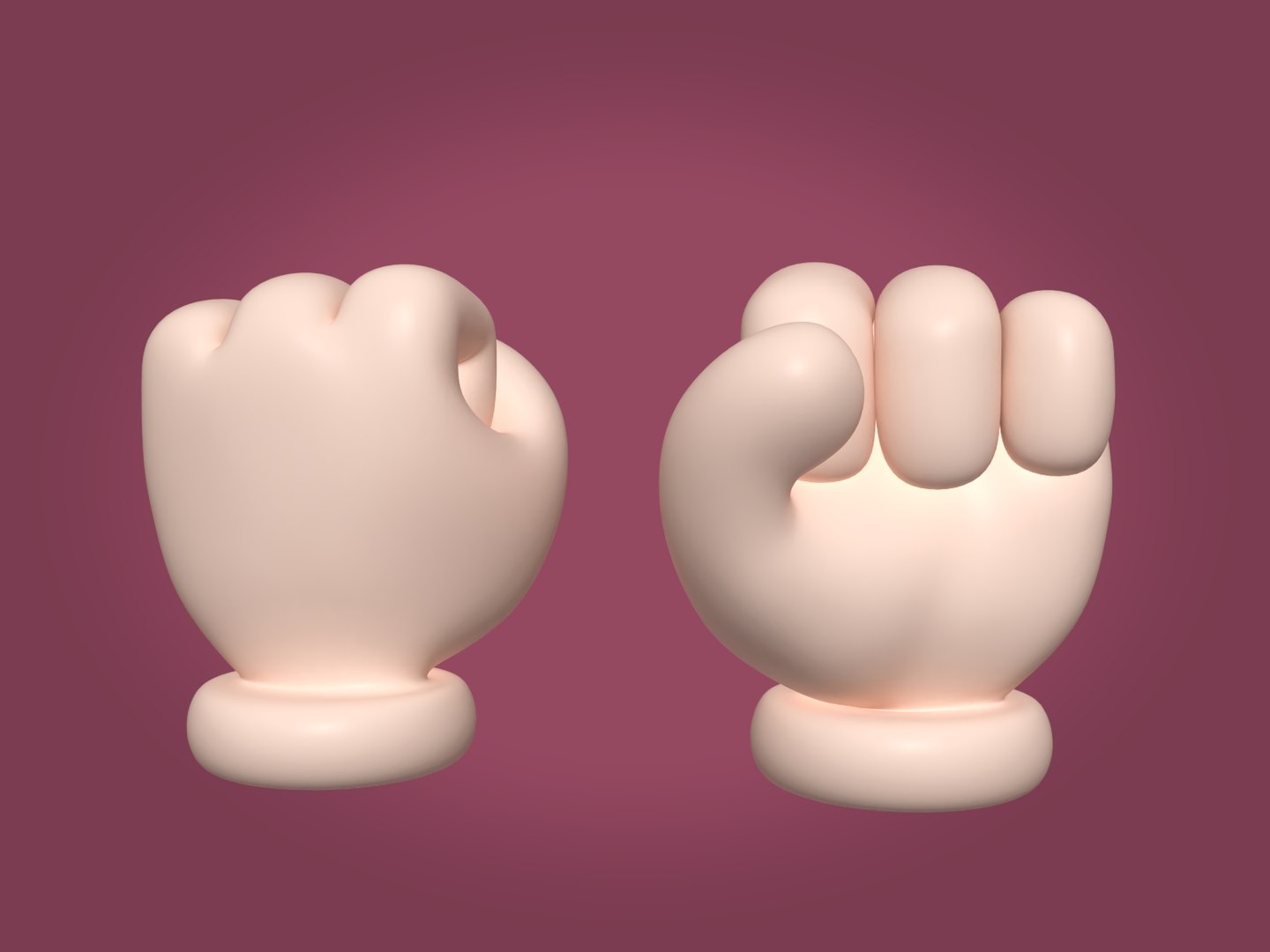Cartoon hand model - TurboSquid 1415331