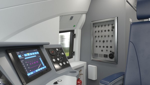 modelo 3d ICE 4 Speed Train Cabin y Cockpit - TurboSquid 1475746