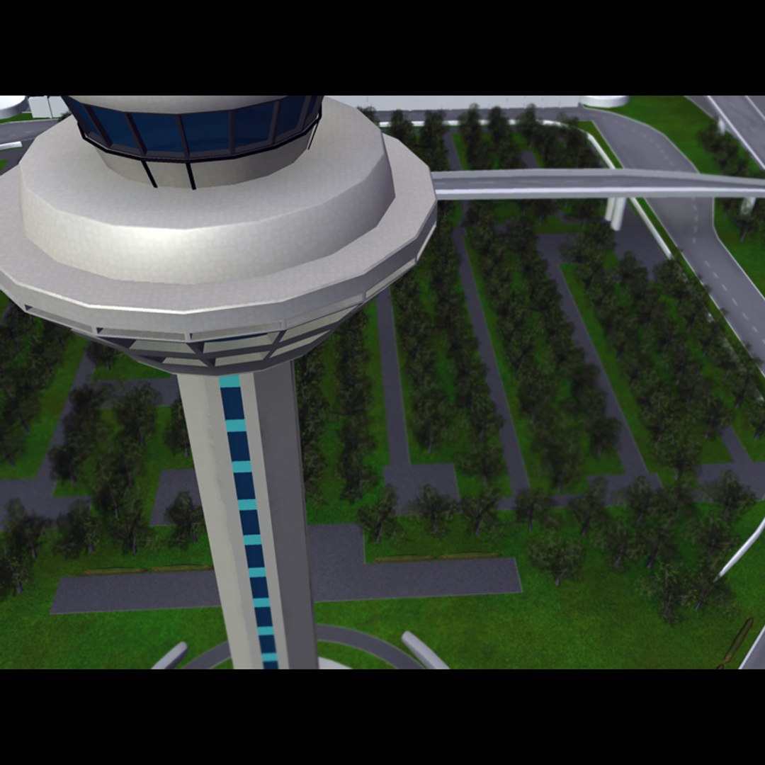 3d Changi Control Tower