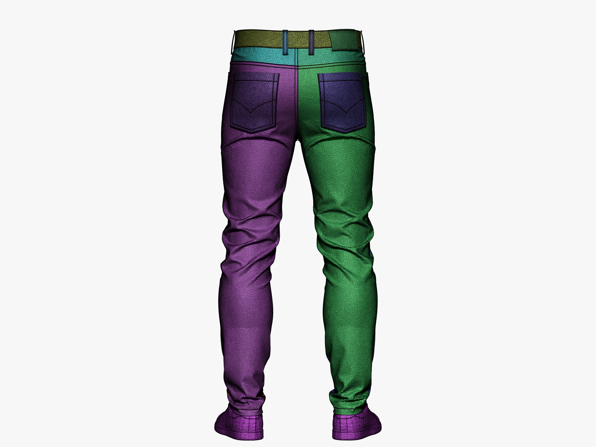 3D Jeans Pants - Marvelous Designer model - TurboSquid 1949674