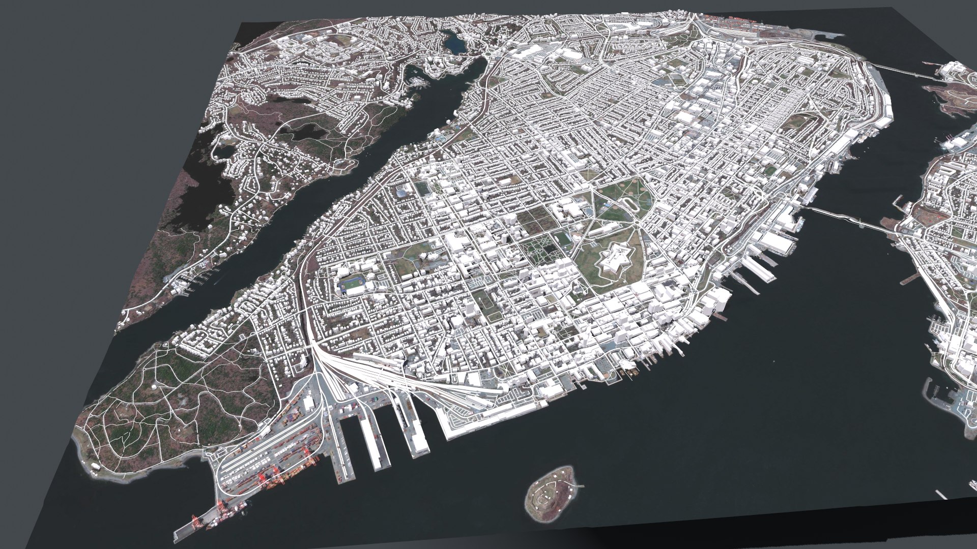 Cityscape Halifax Canada Model - TurboSquid 1889218