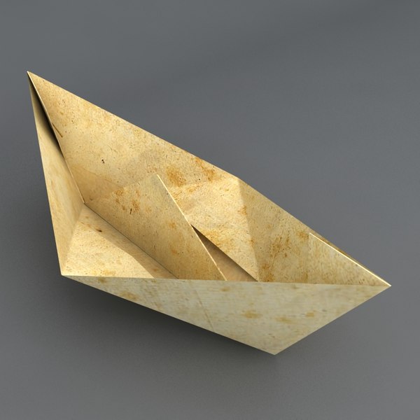 paper ship 3d model