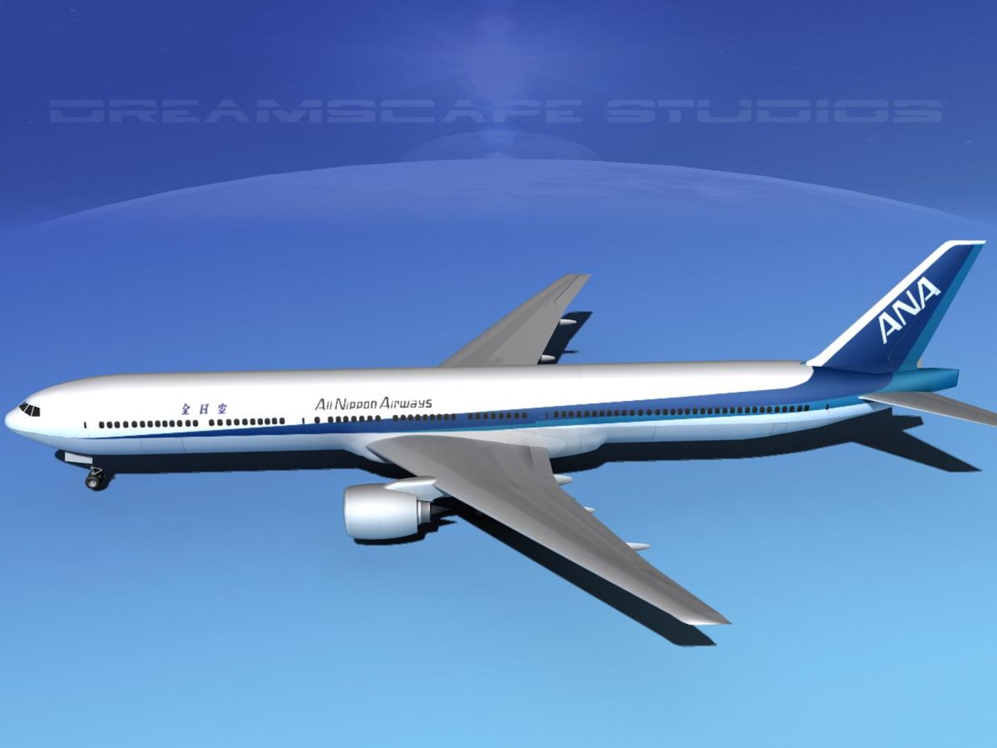 3d Boeing 777-300