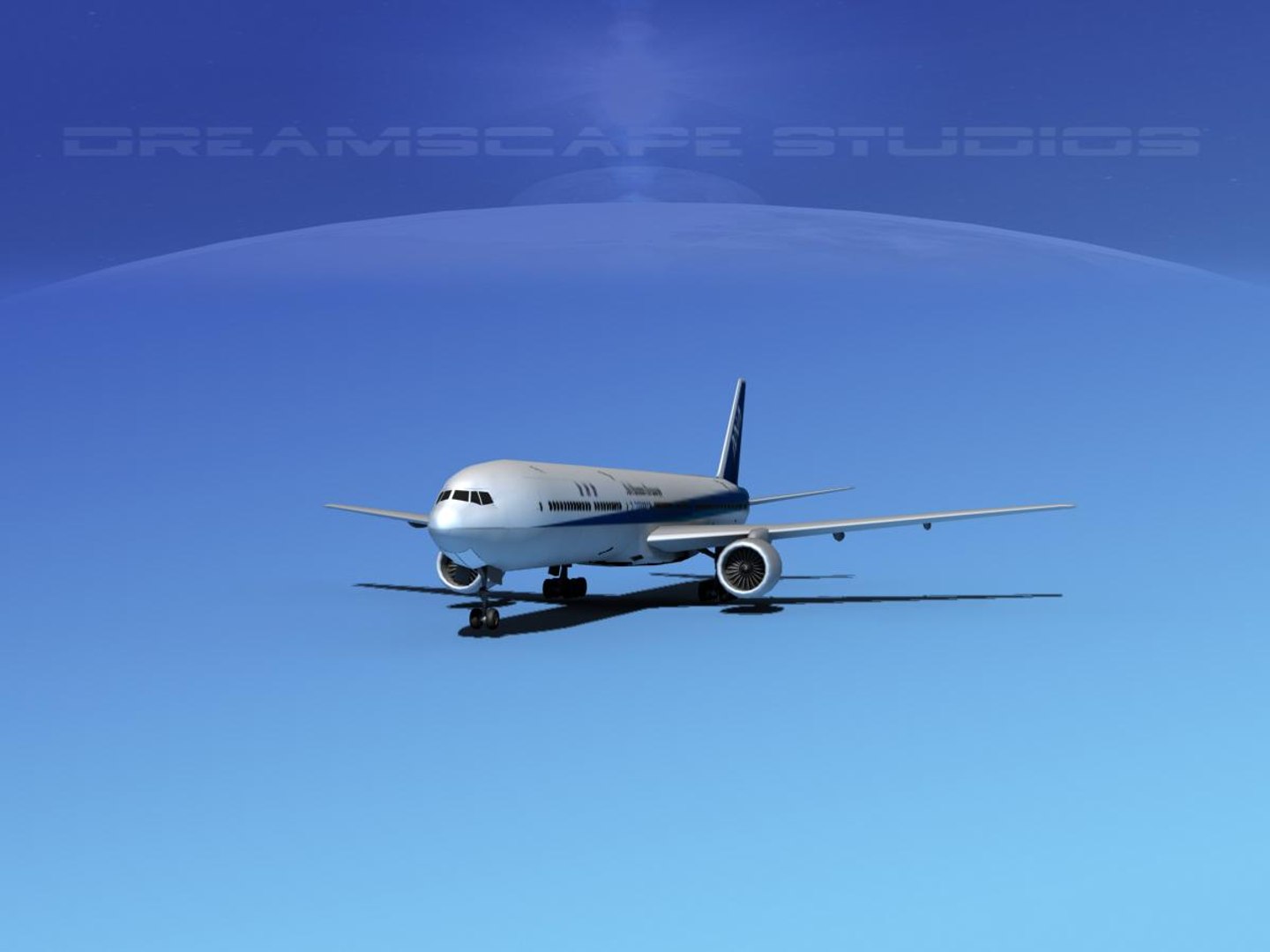 3d Boeing 777-300