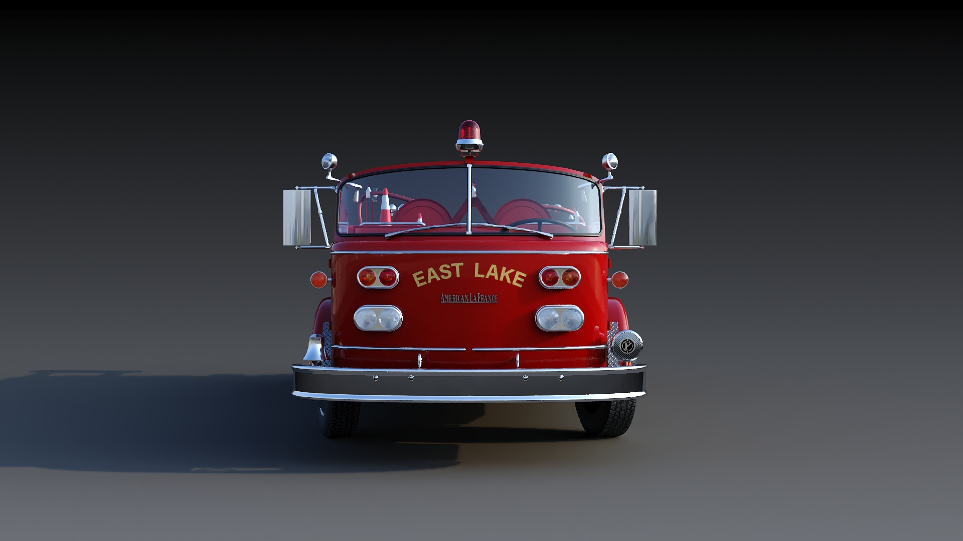 Fire Truck American LaFrance 900 3D Model - TurboSquid 2254594