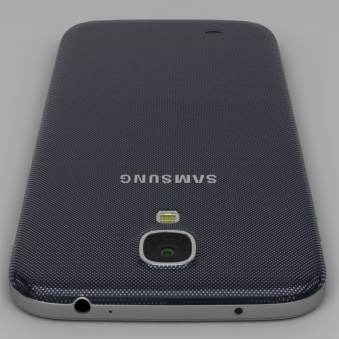 3d samsung galaxy s4 blue model