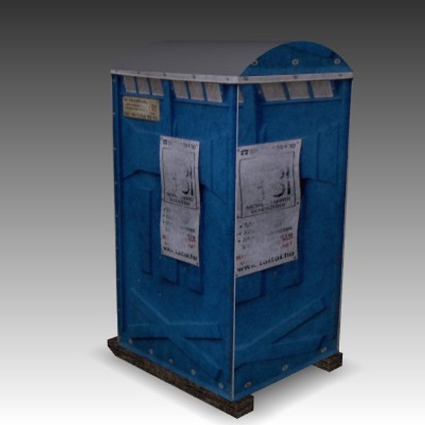free port potty 3d model