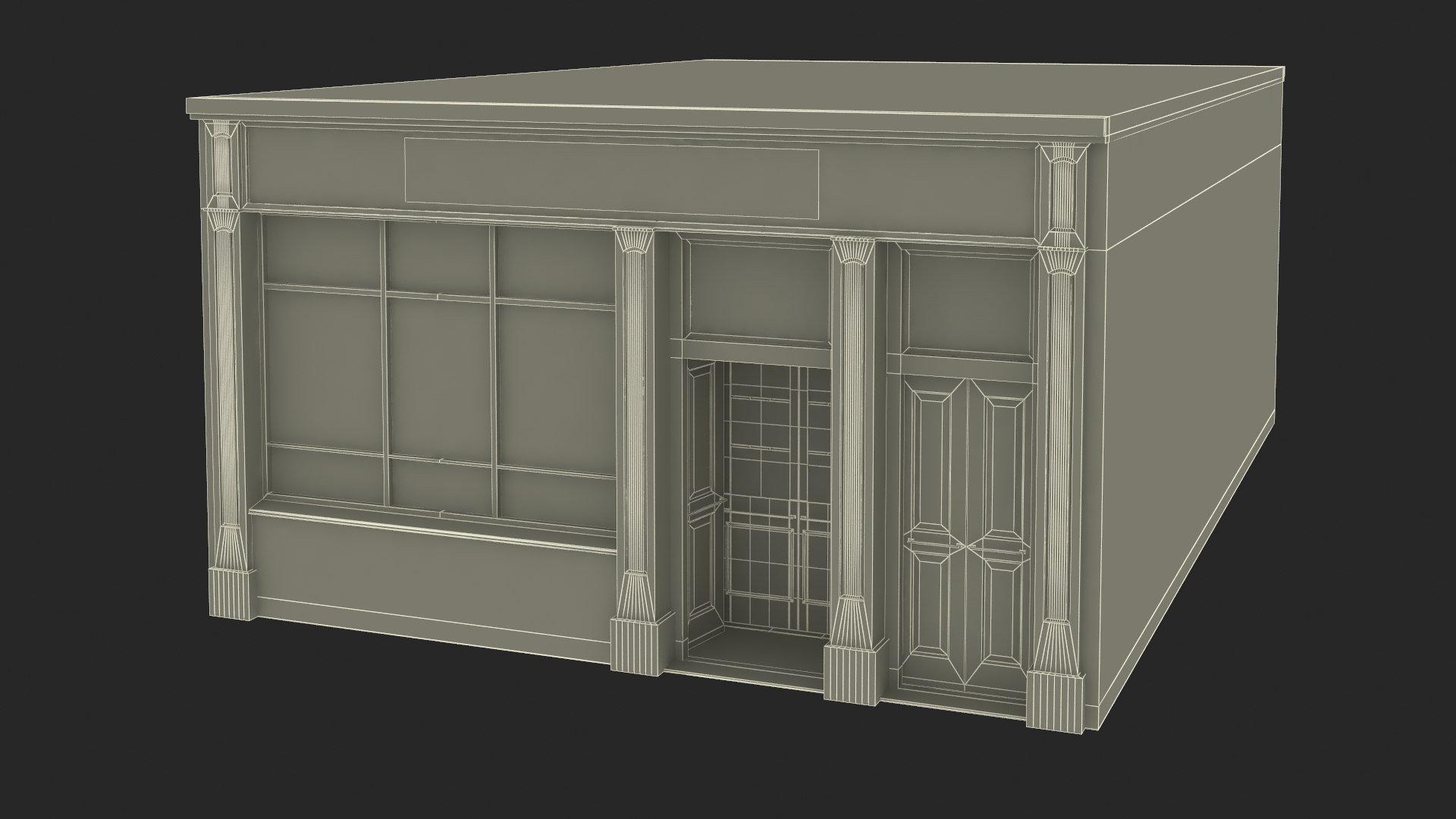 Small Retail Shop Front 3D Model - TurboSquid 2350707