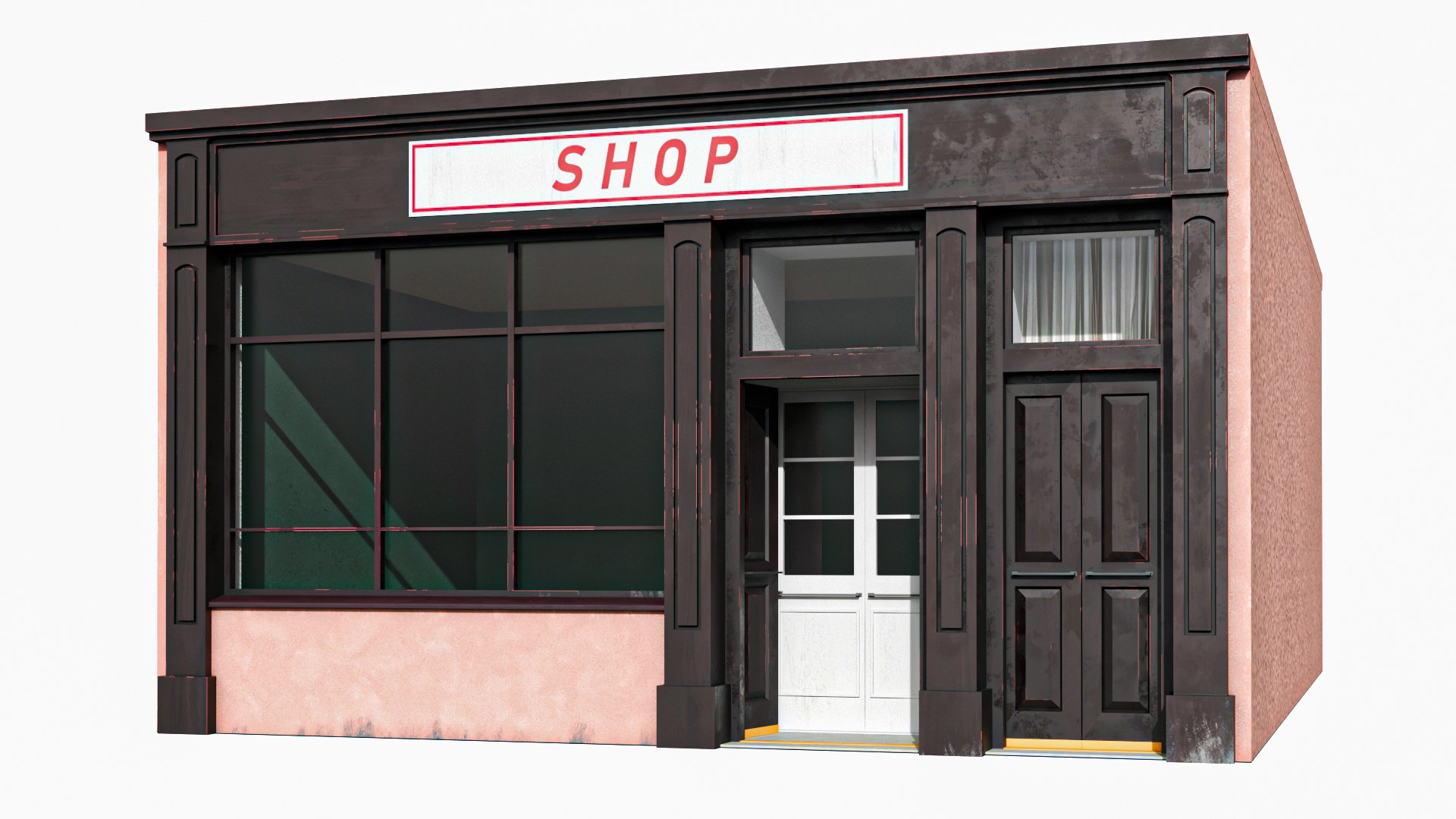 Small Retail Shop Front 3D Model - TurboSquid 2350707