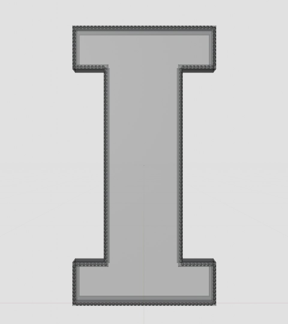 Solar Panel Letter - I 3D Model - TurboSquid 2242103