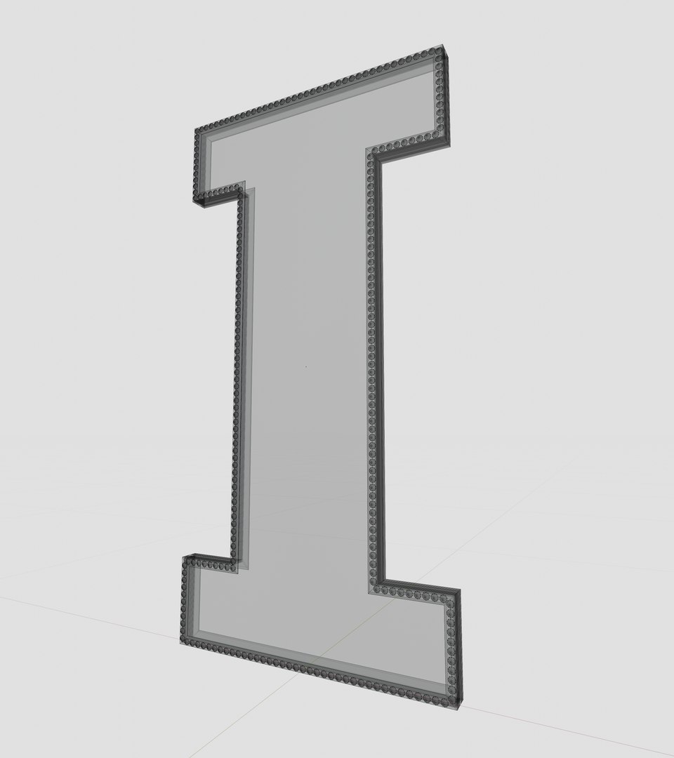 Solar Panel Letter - I 3D Model - TurboSquid 2242103