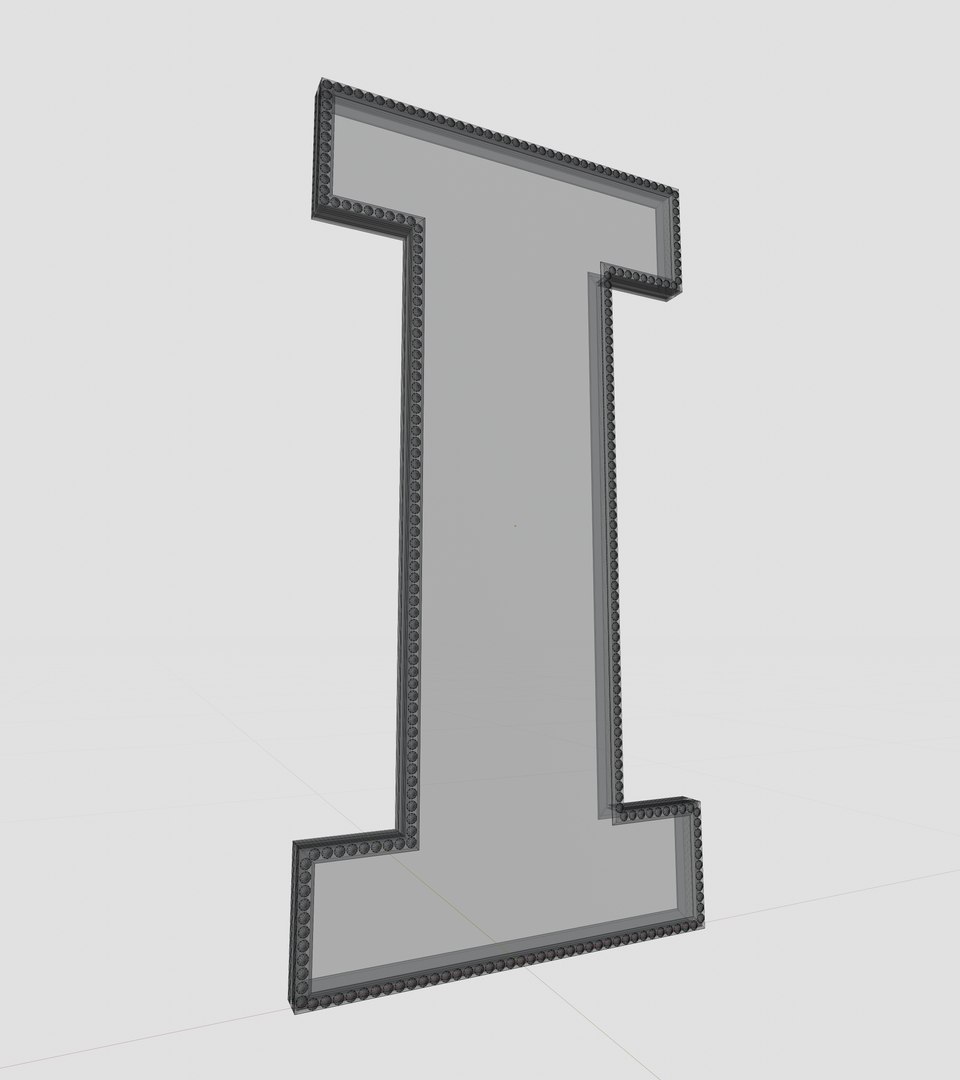 Solar Panel Letter - I 3D Model - TurboSquid 2242103