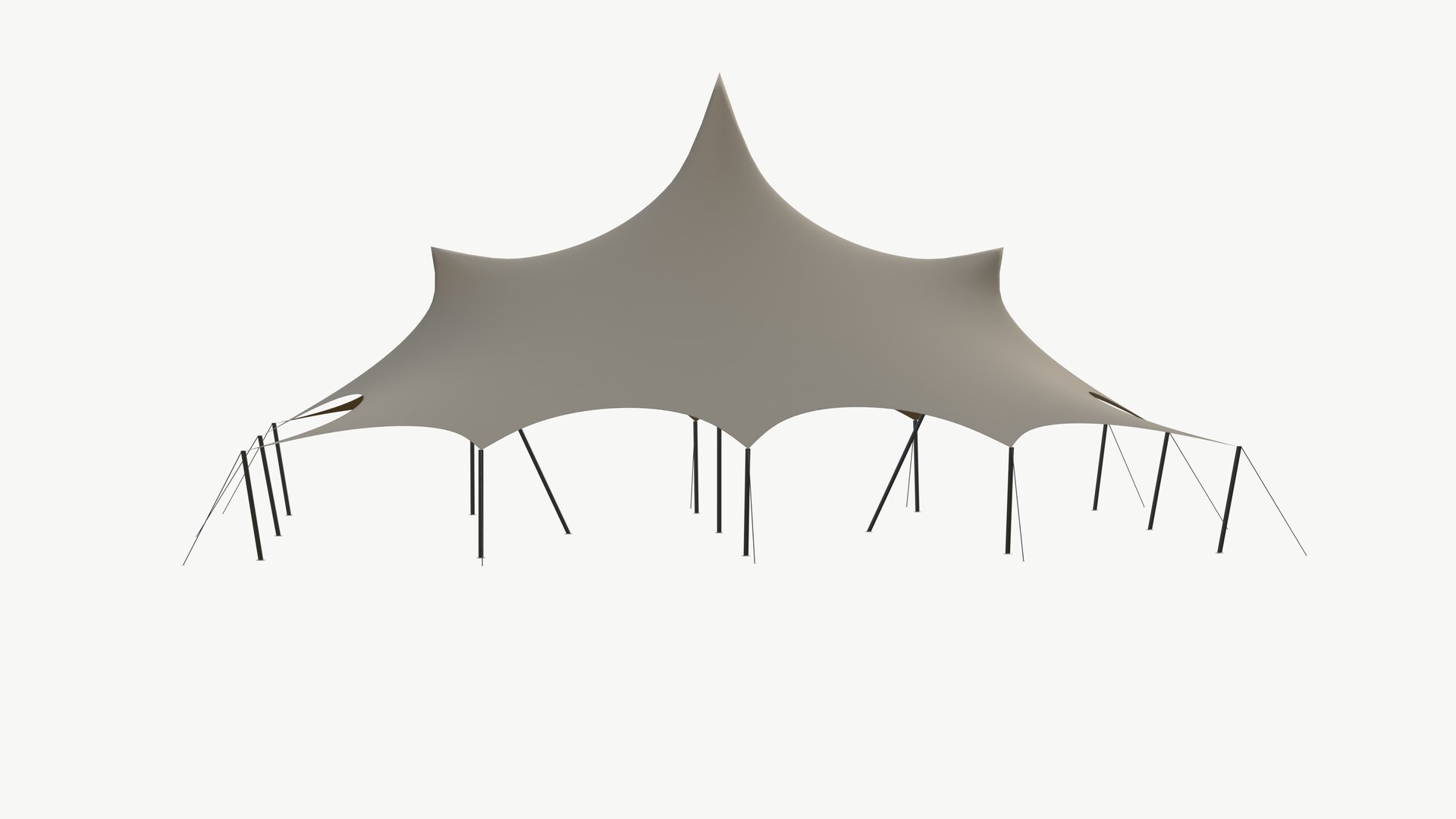 3D Model Stretch Tent Structure - TurboSquid 2115689