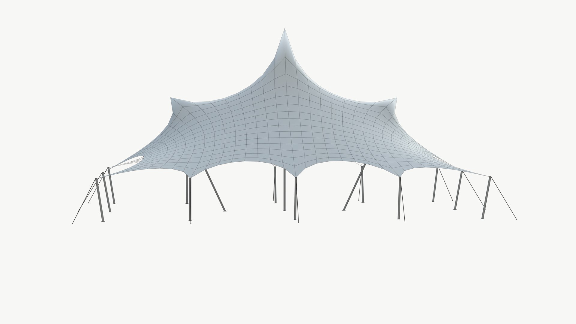 3D Model Stretch Tent Structure - TurboSquid 2115689
