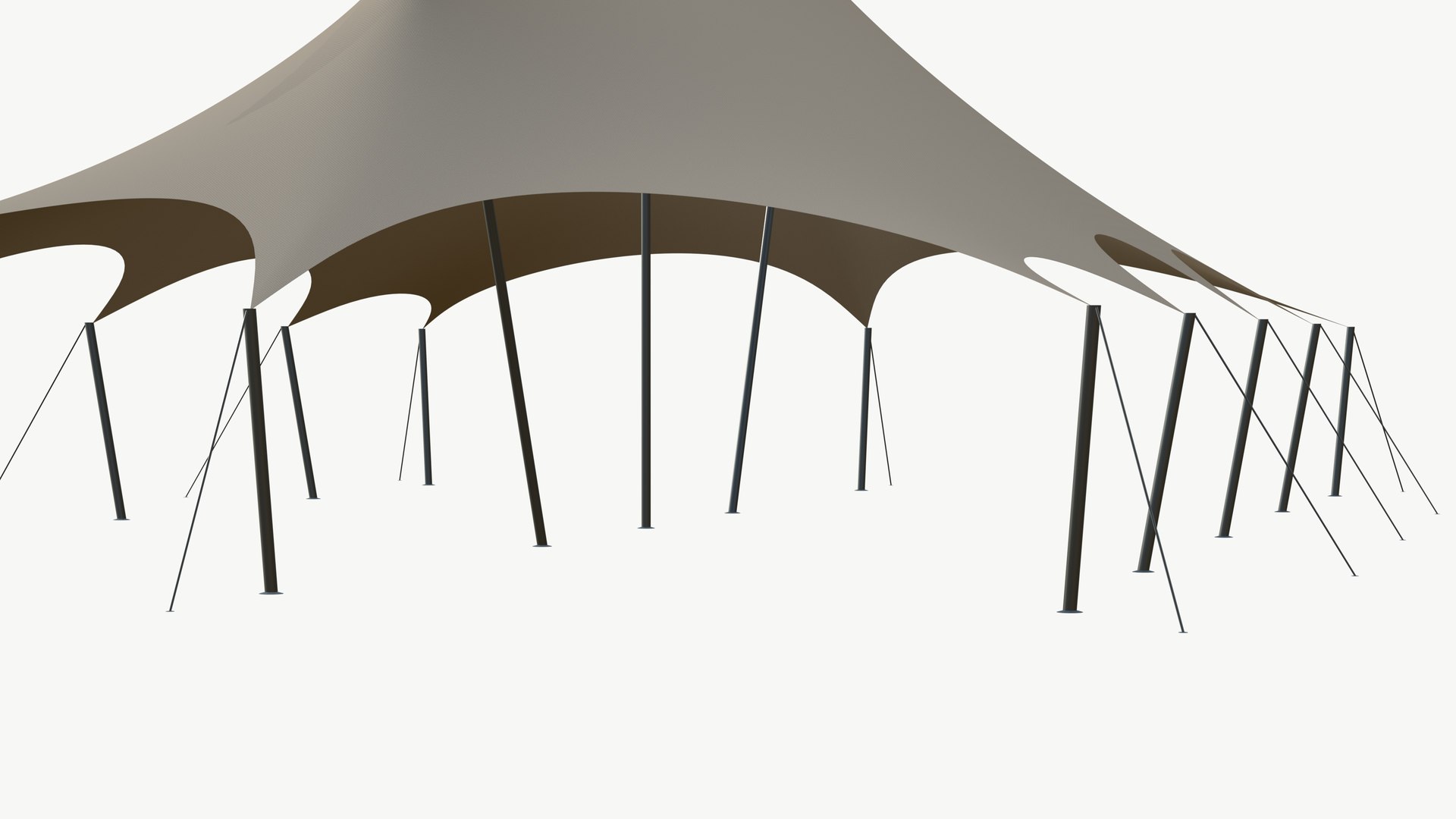 3D Model Stretch Tent Structure - TurboSquid 2115689