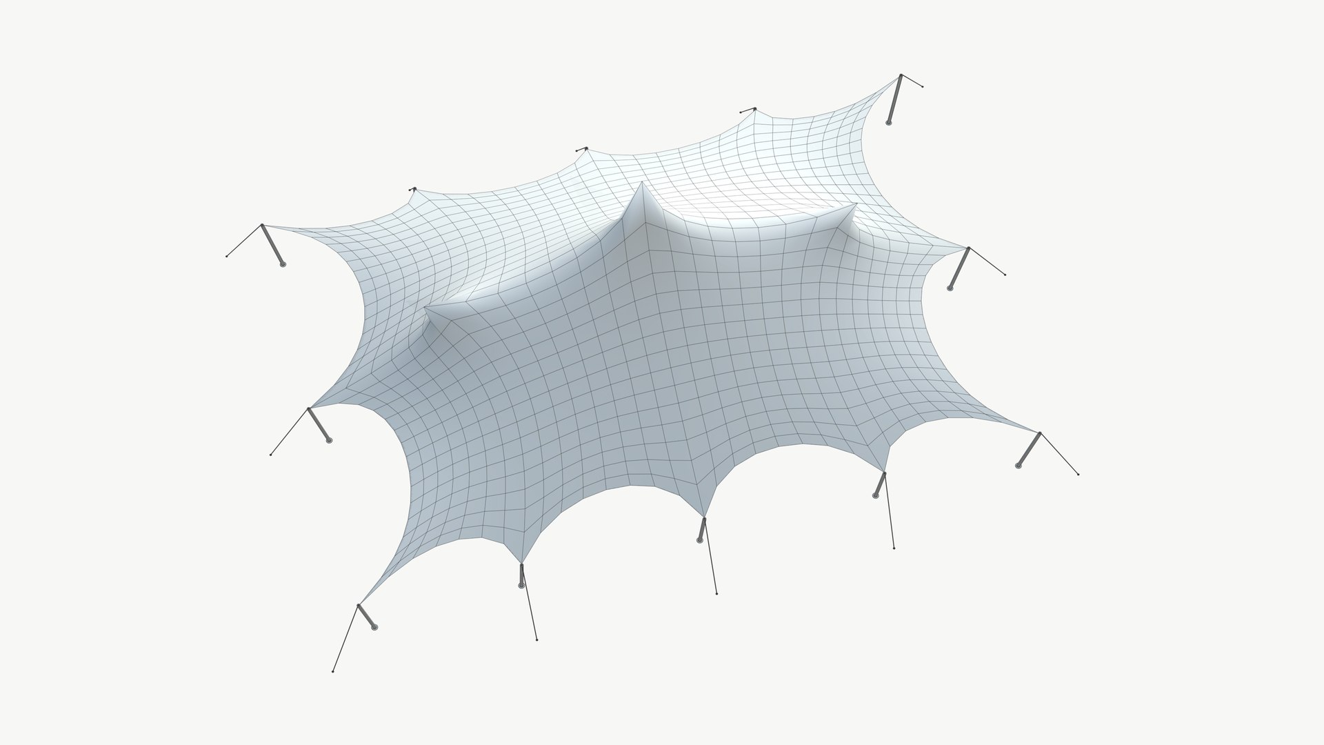 3D Model Stretch Tent Structure - TurboSquid 2115689