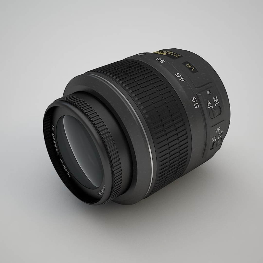 Camera Lens Obj